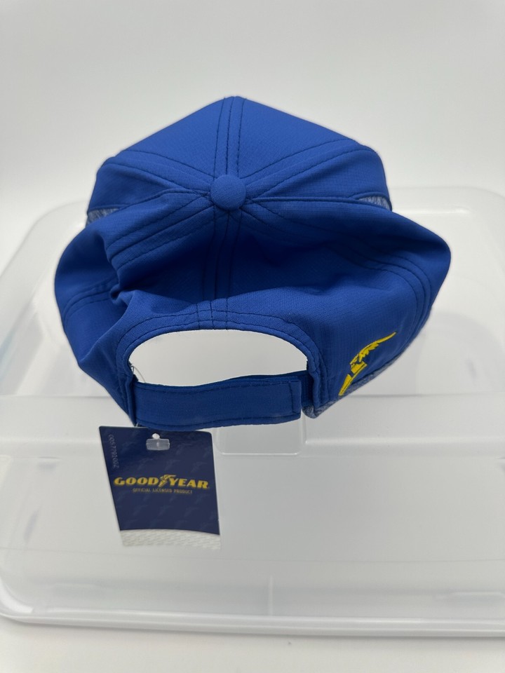 Vintage Blue Goodyear Racing Hat Cap Strap Back Adjustable Blue New ...