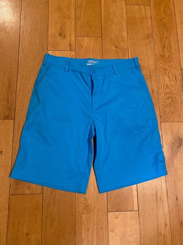 Nike Men's Blue Dri-Fit Tour Performance Flat Front Golf Shorts Size 34 ...