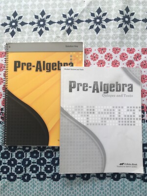 Abeka 8th Grade Math Pre-Algebra Student Quizzes/Test Teacher Key 3rd ...