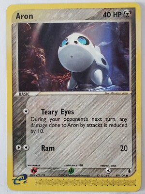 Aron 49/109 VLP - EX Ruby Sapphire Pokemon Card - $2 Combined Shipping ...