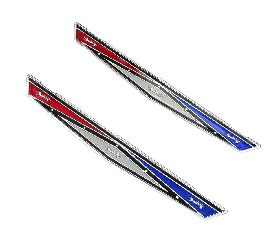 1963-1964 Ford Fairlane & Galaxie Roof Side Emblem Inserts Pair For ...