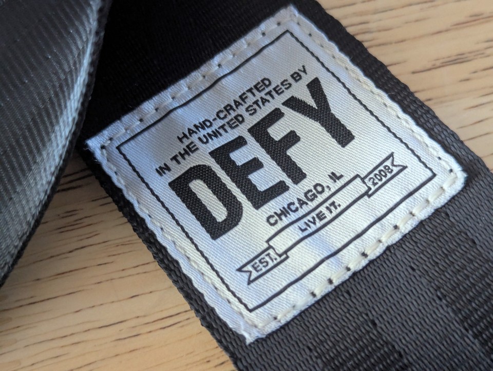 Defy Bags USA - Recon Messenger Bag in Black Cordura & Truck Tarp ...