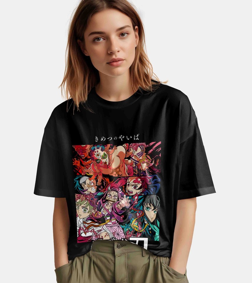 Demon Slayer Shirt Tanjiro T-Shirt Zenitsu KNY Nezuko Inosuke Akaza ...