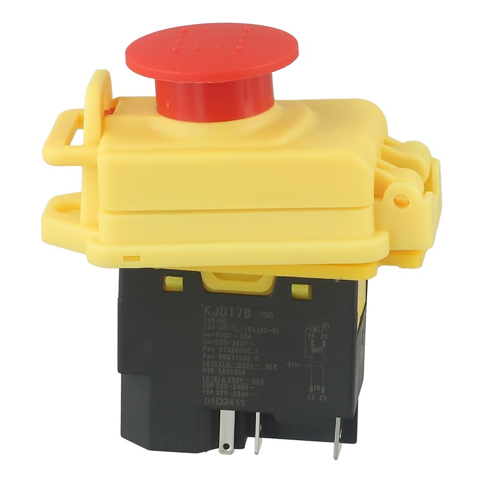 KJD17B Compact Waterproof Pushbutton Switch Perfect for Drills and ...