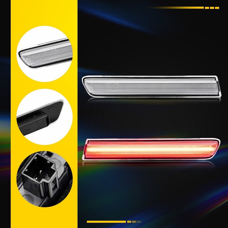 2PC LED Side Light Marker for 2004-2008 TL Acura BASED MODEL Red Lamp ...