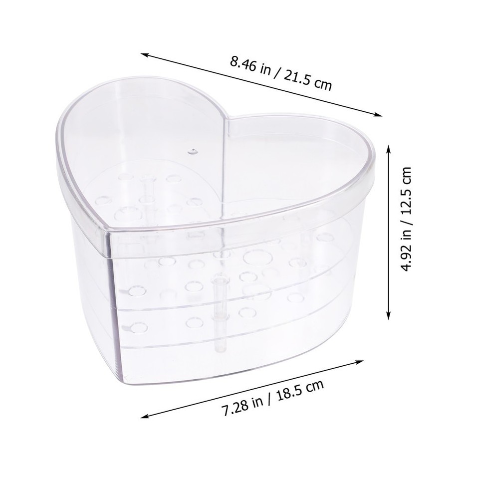 Heart Shape Container Shaped Flower Vase Clear Boxes for Flowers | eBay UK