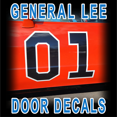 Dukes of Hazzard GENERAL LEE 01 Door Decals / Decal Sticker Kit ...