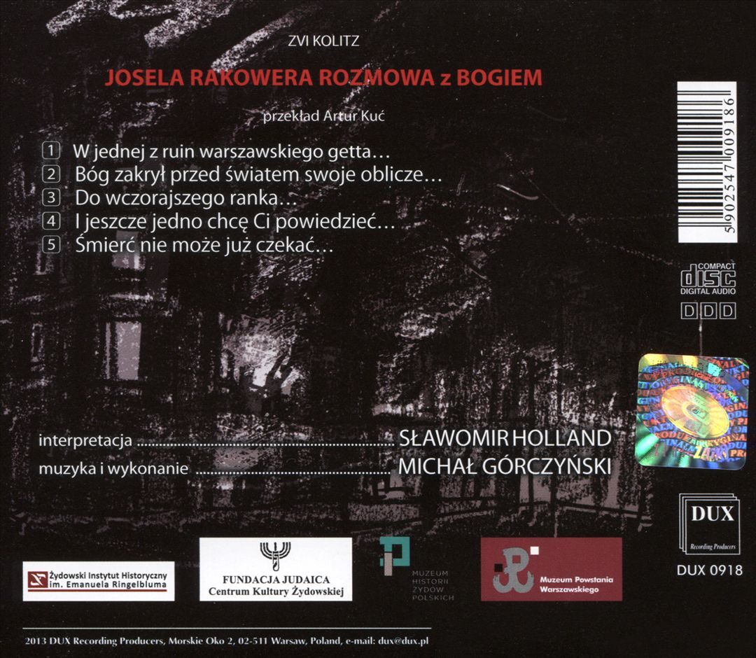 MICHAL GÓRCZYNSKI/SLAWOMIR HOLLAND ZVI KOLITZ: JOSELA RAKOWERA ROZMOWA ...