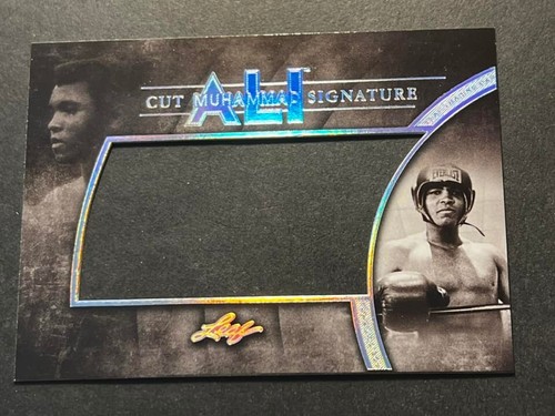 2014 Leaf Q SILVER SPECTRUM PROOF MISSING AUTO & #/5 Muhammad Ali Cut ...