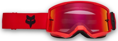 Fox Racing Main MX Offroad Goggles w/Mirrored Lens Fluo Red | eBay