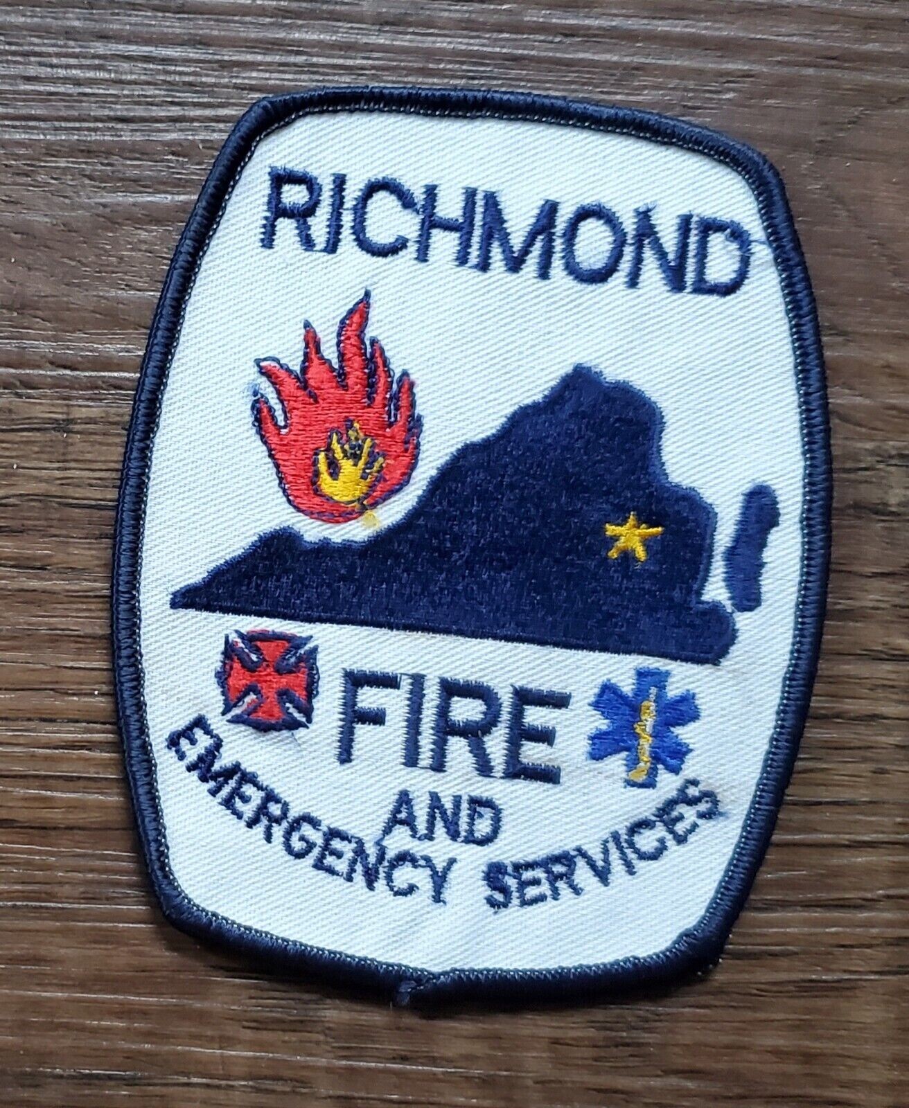 RICHMOND FIRE DEPARTMENT PATCH - VIRGINIA *NEW* -Vintage- VA FIRE DEPT ...