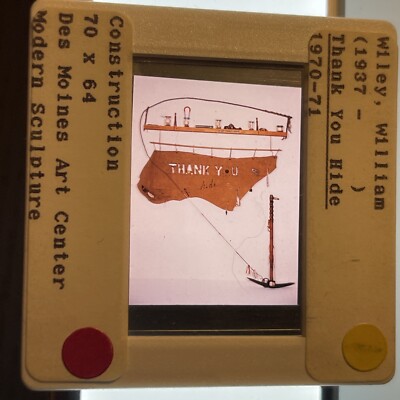 William Wiley “Thank You Hide” Funk Art Sculpture 35mm Slide | eBay