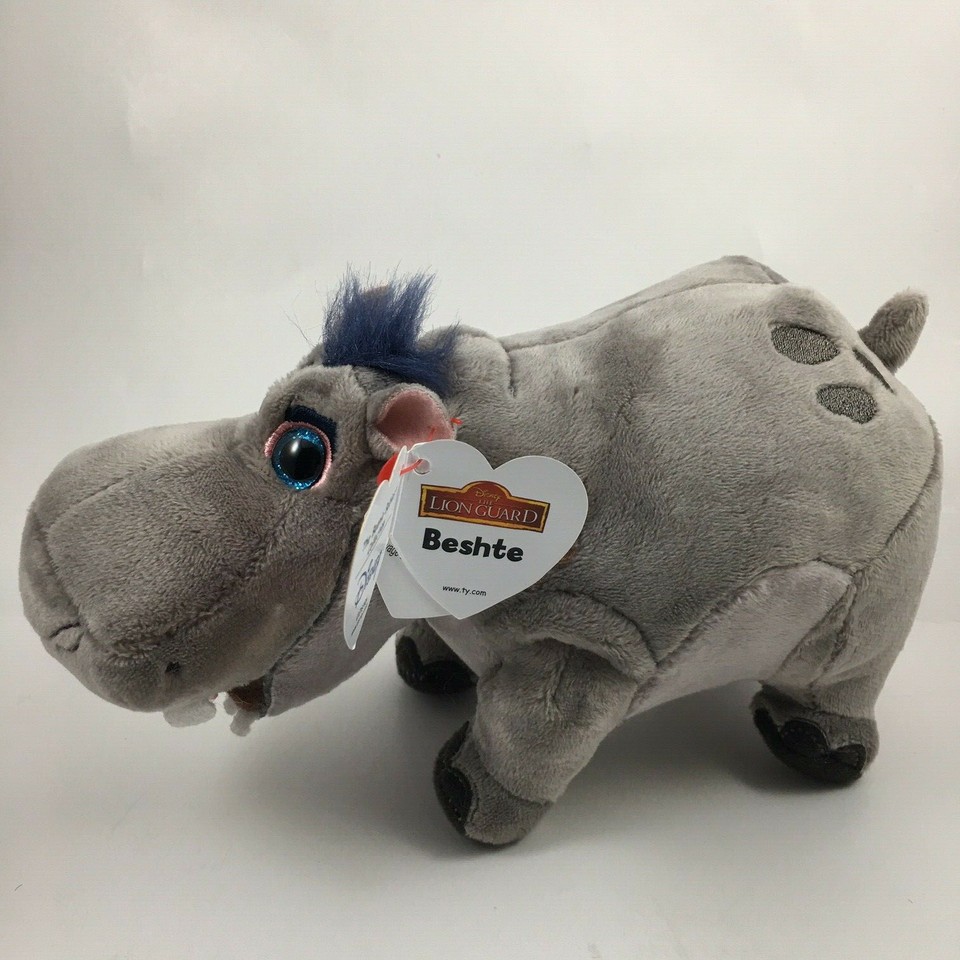 Ty Beanie Baby 6" BESHTE Hippopotamus (Disney The Lion Guard) Plush Toy ...