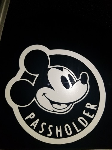 Walt Disney Annual Passholder Vinyl Car Decal Sticker Handmade | eBay