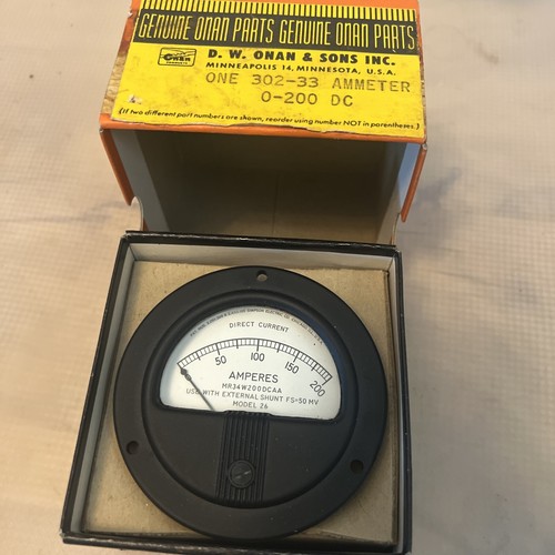 Vintage Simpson Steam Punk Meter / Dial Amperes Model 26 0-200 302-33 ...