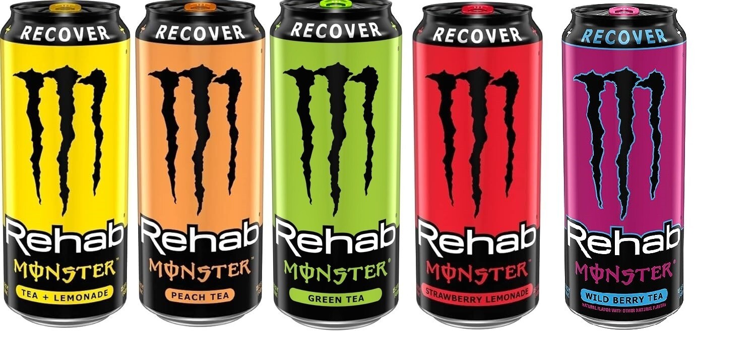 Monster Rehab Energy Drink 16fl.oz(Pack of 12)Choose flavor or try ...