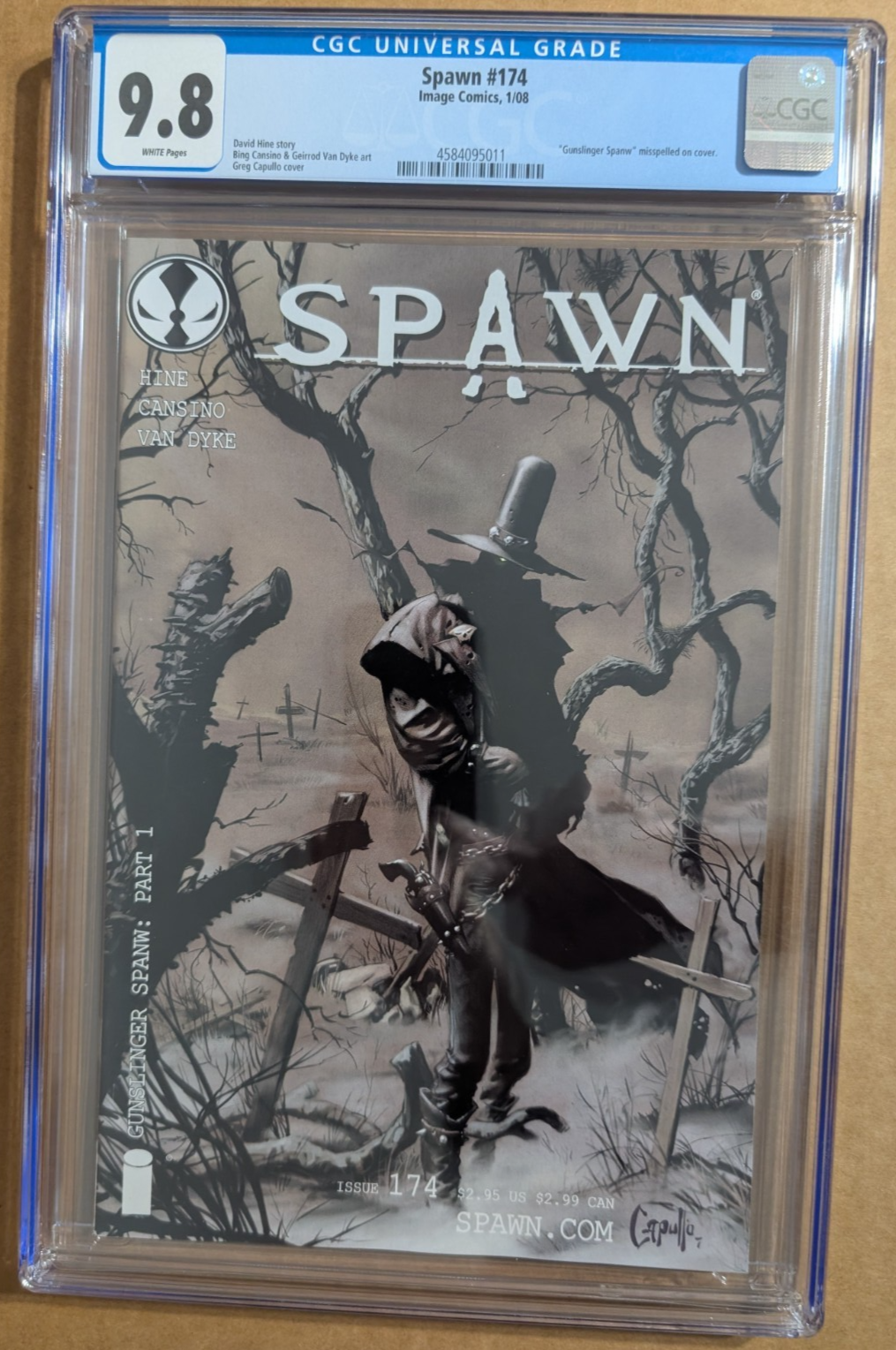 SPAWN #174 CGC 9.8 - 1st Appearance GUNSLINGER SPAWN Todd McFarlane Image 2008 | eBay