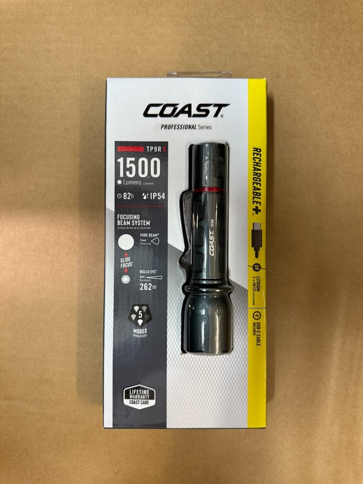 Coast TP9R Flashlight Rechargeable 1500 Lumens #1184 | eBay