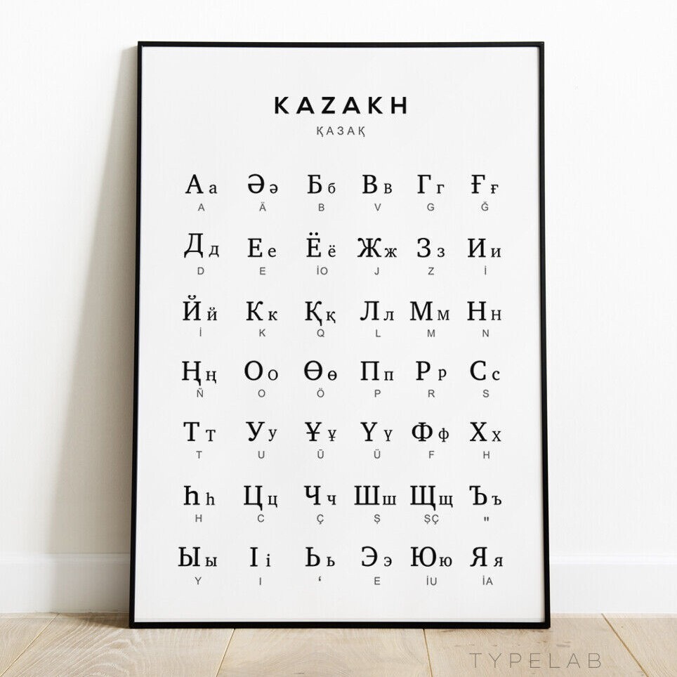 Latin Alphabet Chart
