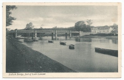POSTCARDS-SCOTLAND-LOCH LOMOND-PTD. Balloch Bridge and River Leven ...
