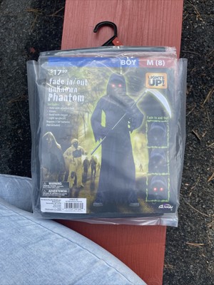 HALLOWEEN costume Fade In/Out Unknown Phantom Boys Lights Up! Size M 8 ...