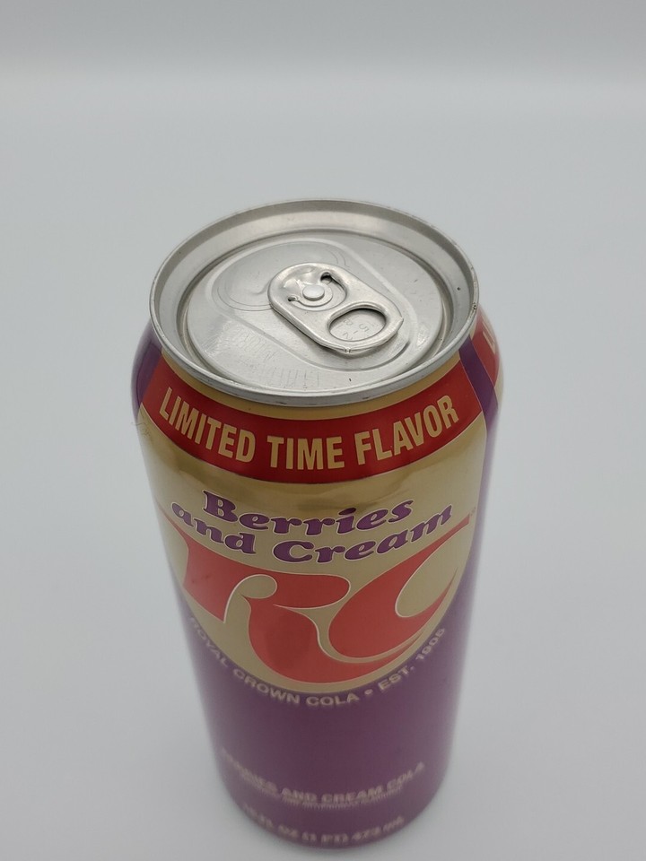 Limited Time Flavor RC Berries and Cream RC Cola Can Royal Crown Cola ...