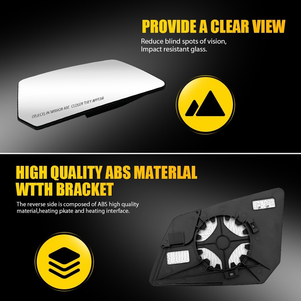 Passenger Right Side Wing Mirror Glass Heated For GMC Acadia CHEVROLET ...