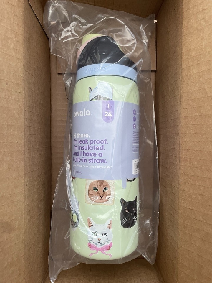 Owala Freesip 32oz Viral Cat Collage Urban Outfitters Bottle IN HAND ...