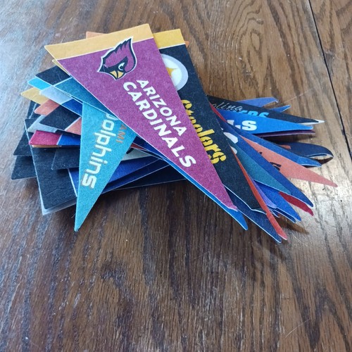 32 NFL Football Teams Mini Pennants Flag Banner, 9"x 4" | eBay