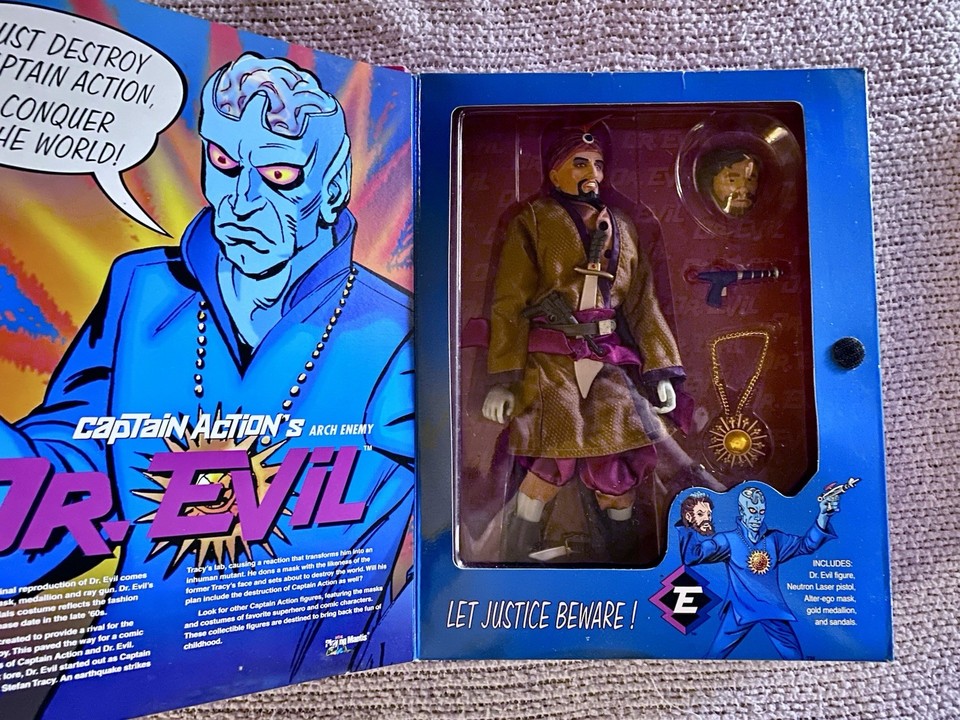 1998 Captain Action Dr Evil Arch Enemy Figures Lot Of 2 | eBay