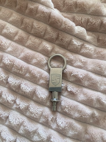 Porsche Belt Buckle Keychain Silver Metal Key Ring with Crest Logo | eBay