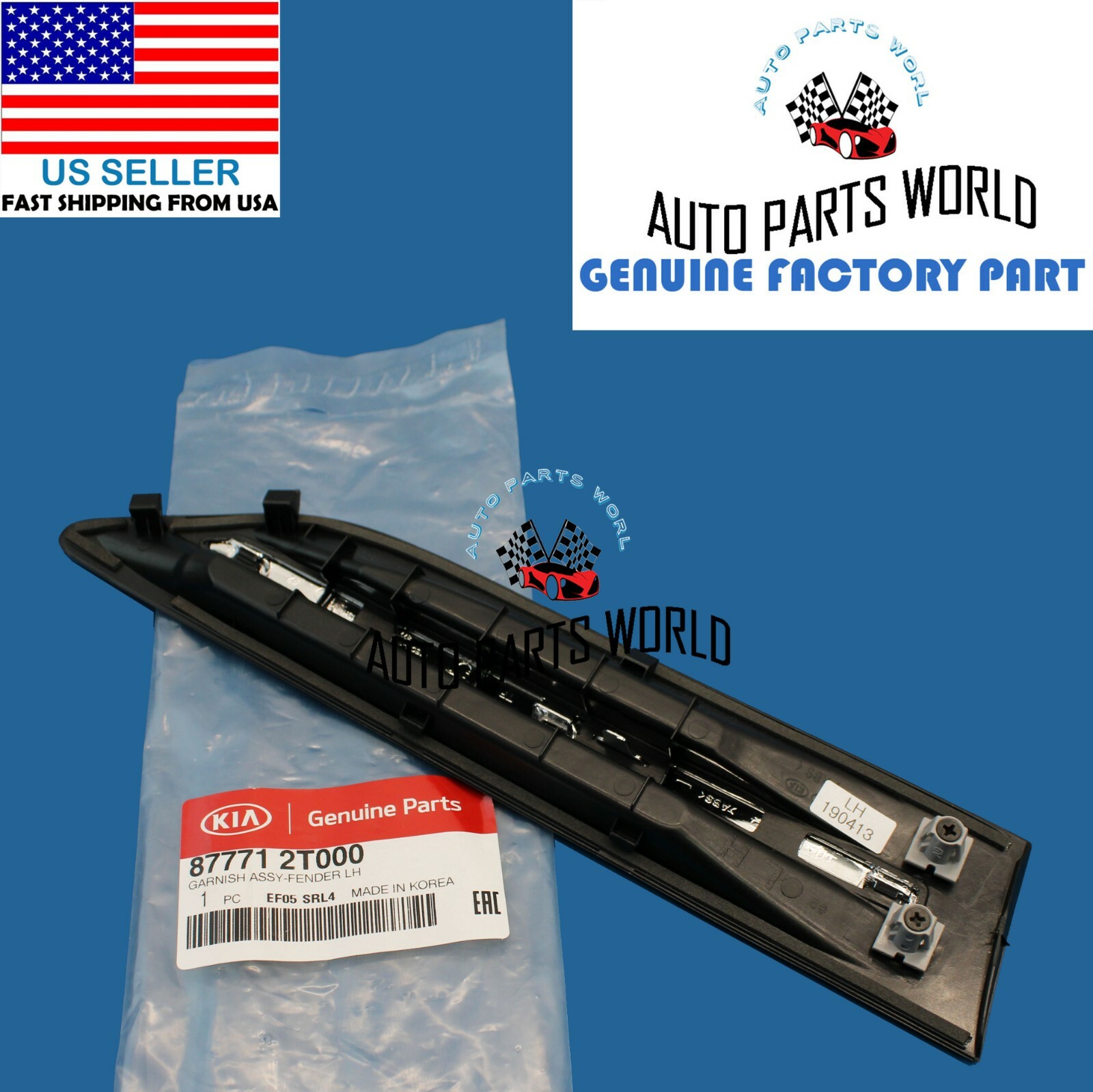 NEW GENUINE OEM 2011-2015 KIA OPTIMA LEFT DRIVER FENDER VENT GARNISH ...