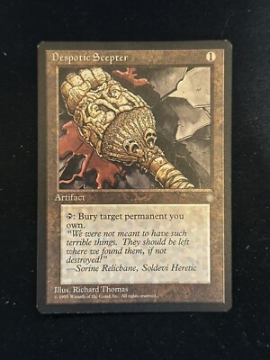 Despotic Scepter - Ice Age - Artifact - Rare - 291 MTG Magic the ...