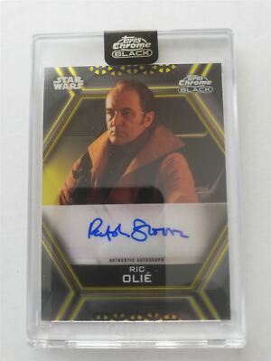 Topps Chrome Black Star Wars 2022 Gold [50] Autograph RB Ralph Brown ...
