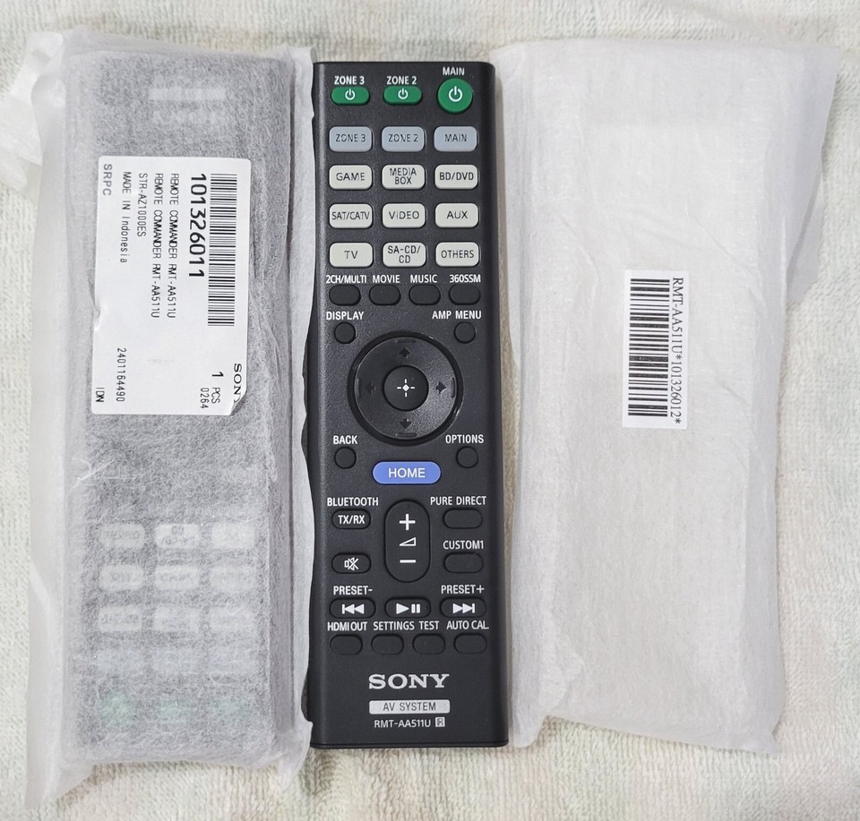 New Genuine Sony RMT-AA511U Remote Control STR-AZ1000ES STR-AN1000 STR ...