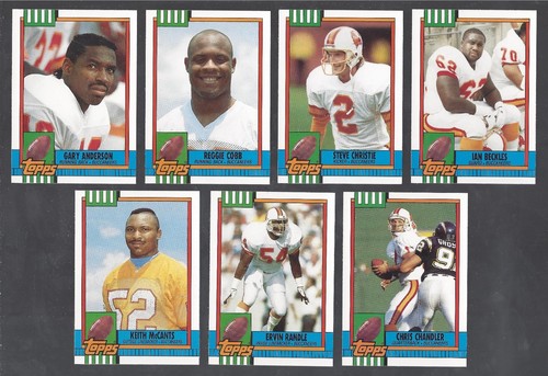 Tampa Bay Buccaneers 1990 Topps Traded & Fleer Update team set ...
