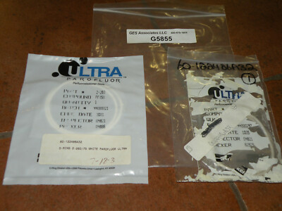 (2) Parker Parofluor Ultra O-Ring 2-260/75 164.69. x 3.53mm ASM # 60 ...