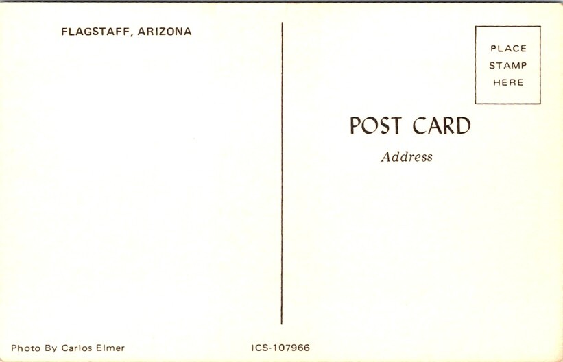 Vintage Postcard Scenic View of Snow Capped Mountains Flagstaff Arizona ...