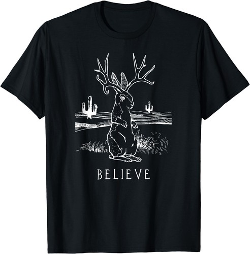 New Limited Cryptid Rabbit Bunny, Believe Jackalope T-Shirt | eBay