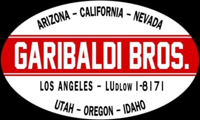 Garibaldi Bros., Brothers Trucking Company NEW Sign: 28" Wide Diecut ...