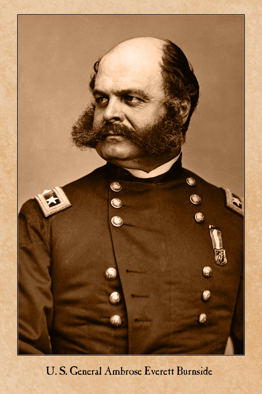 CIVIL WAR VINTAGE PHOTOGRAPH Union General Ambrose Burnside CARD CDV | eBay