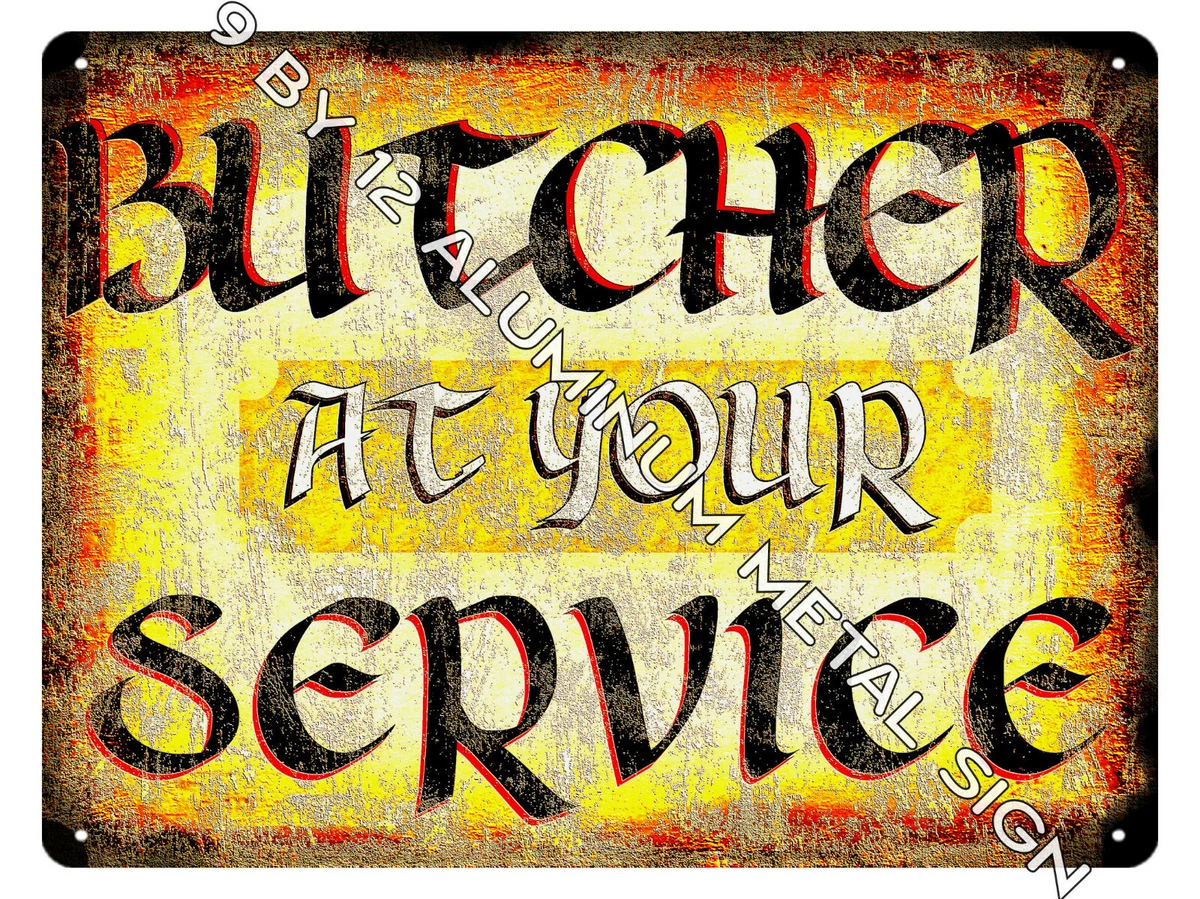 Butcher Shop Sign