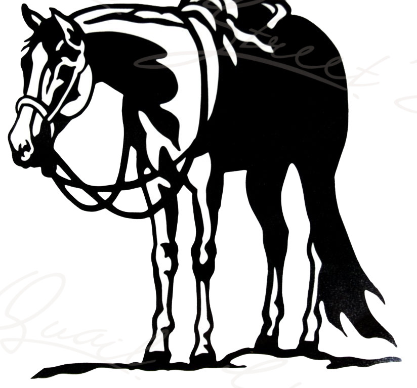 Western Pleasure Silhouette Horse Show SVG For Cricut, English And