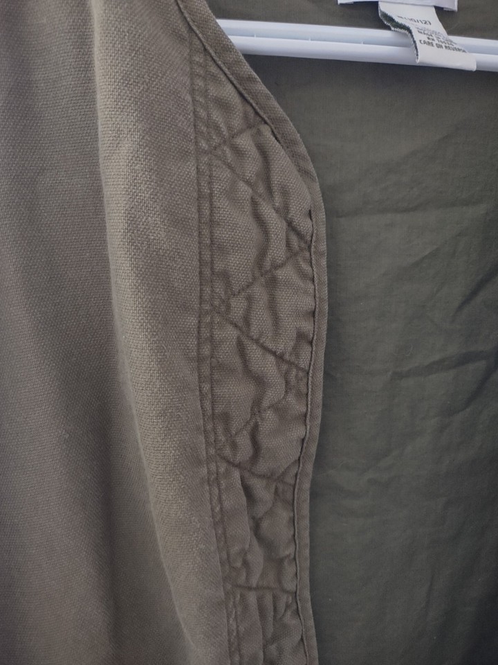 Orvis Khaki Jacket Open Front Prairie/Chore Coat Womens 10/12 Medium | eBay