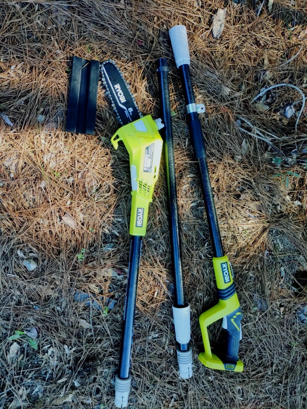 ONE+ 18V 8 In. Cordless Battery Pole Saw Pruner with Extension Pole ...