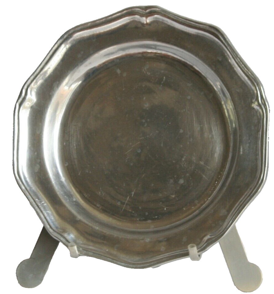 9" Pewter Salad Plate * Queen Anne Pattern * RWP Wilton Columbia USA | eBay