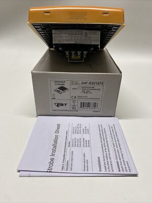 NEW Edwards G4F-S2V1575 Speaker Strobe White | eBay