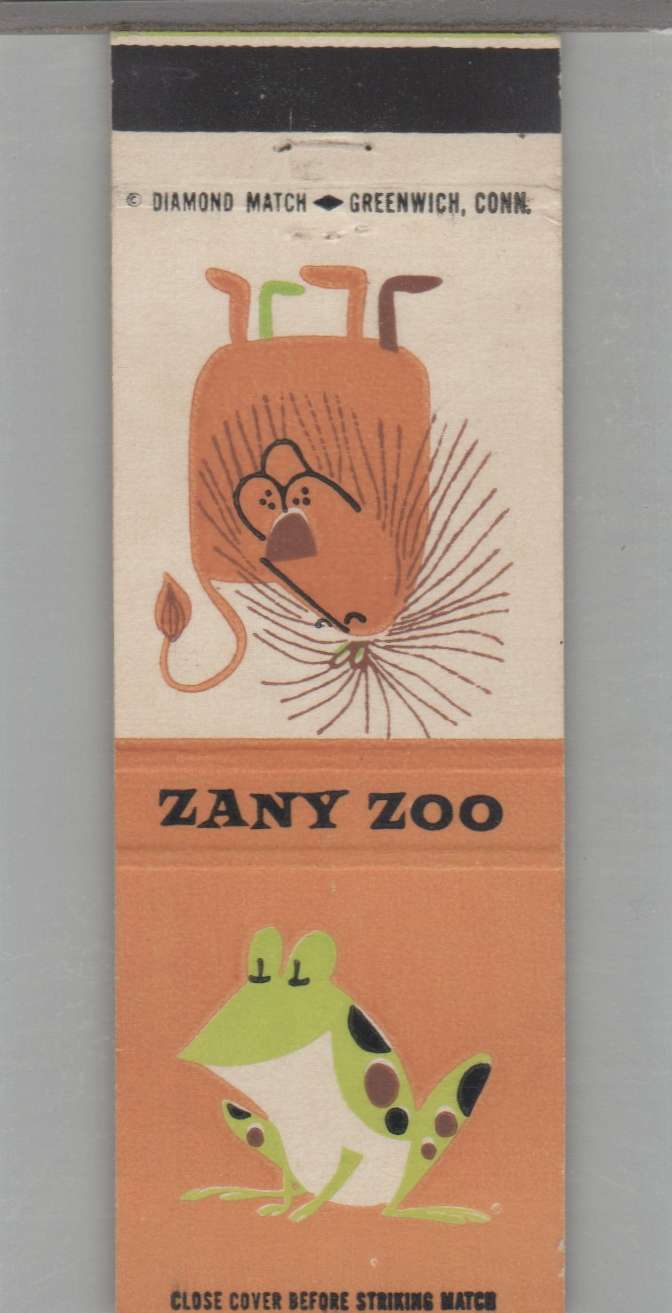 Matchbook Cover - Lion - Zany Zoo | eBay