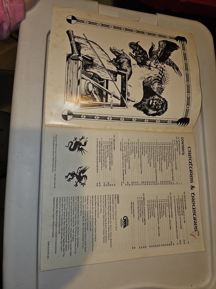 Creatures & Treasures ICE Rolemaster 1400 Iron Crown Enterprises | eBay