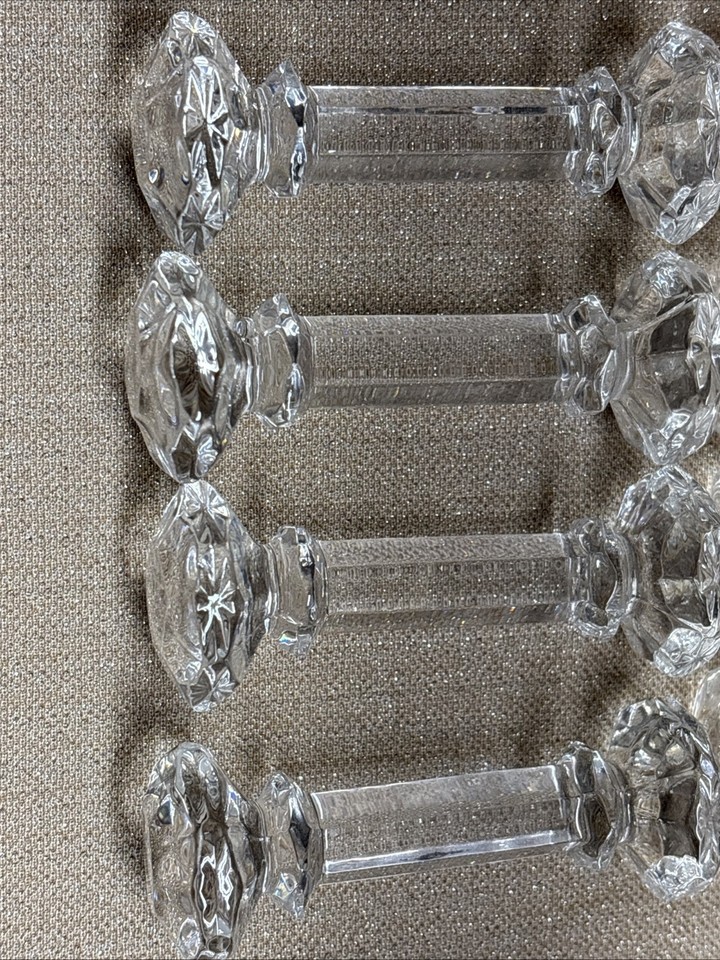 GODINGER CRYSTAL BARBELL SILVERWARE RESTS SET OF 8 MINT CONDITION | eBay